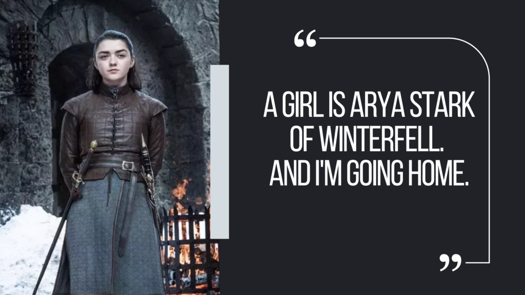 Arya Stark, Game of Thrones - Musings of a Reader