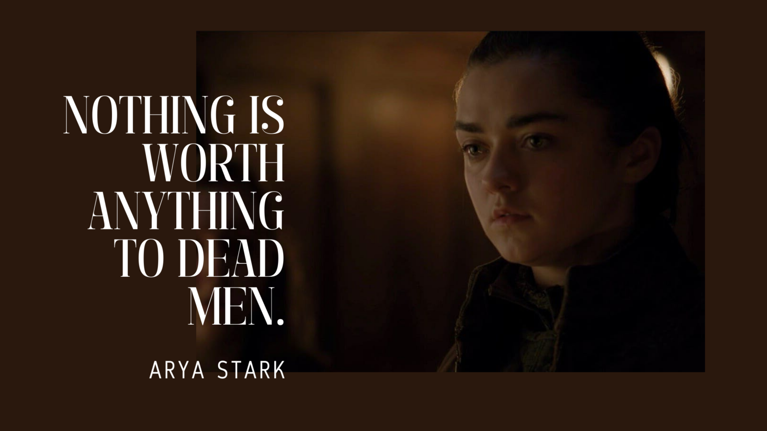 Arya Stark, Game of Thrones - Musings of a Reader